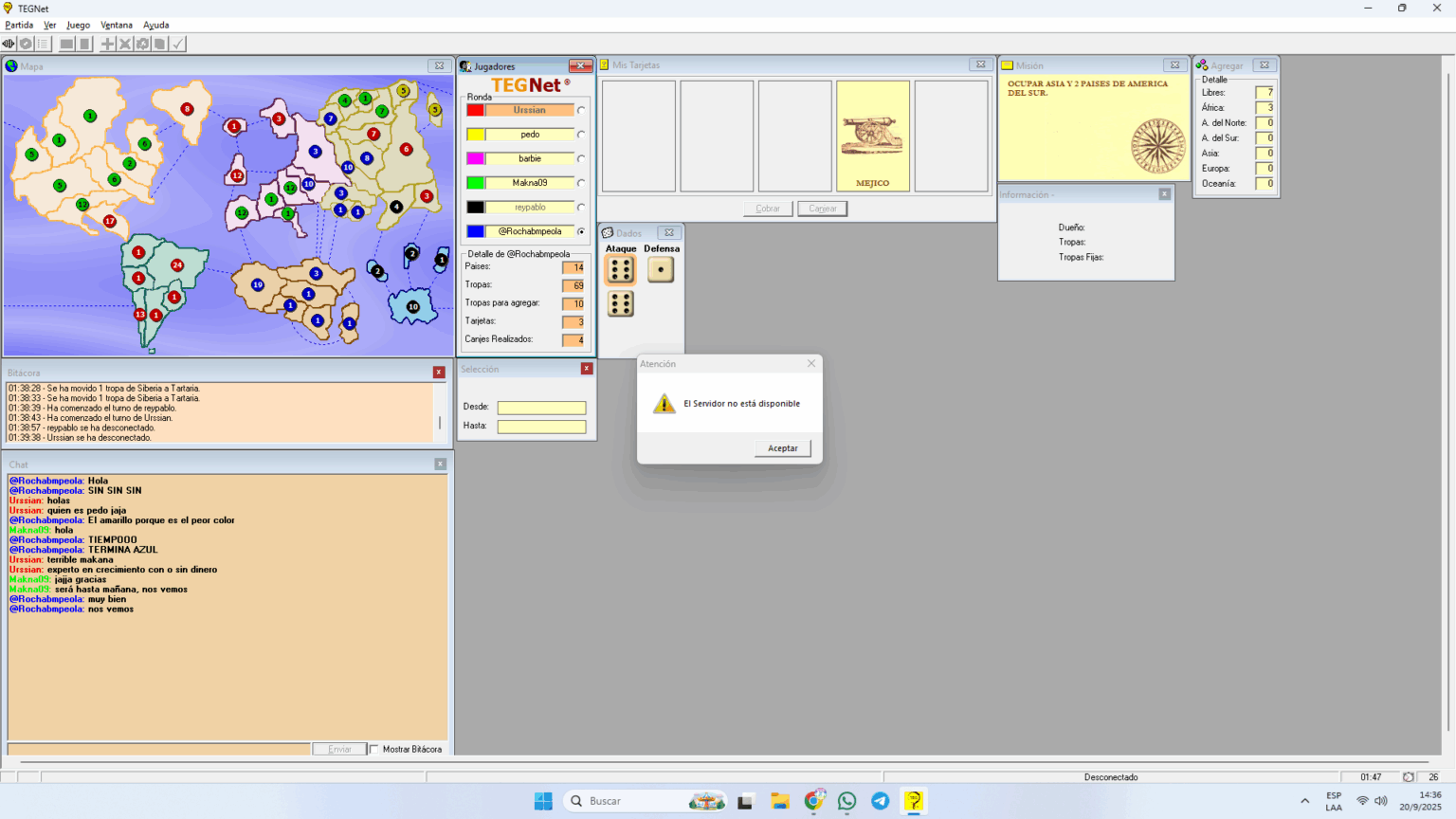 MAKANA08 vs URSSIAN vs ROCHABMPEOLA vs REY PABLO vs BOT 1 vs BOT 2 ...